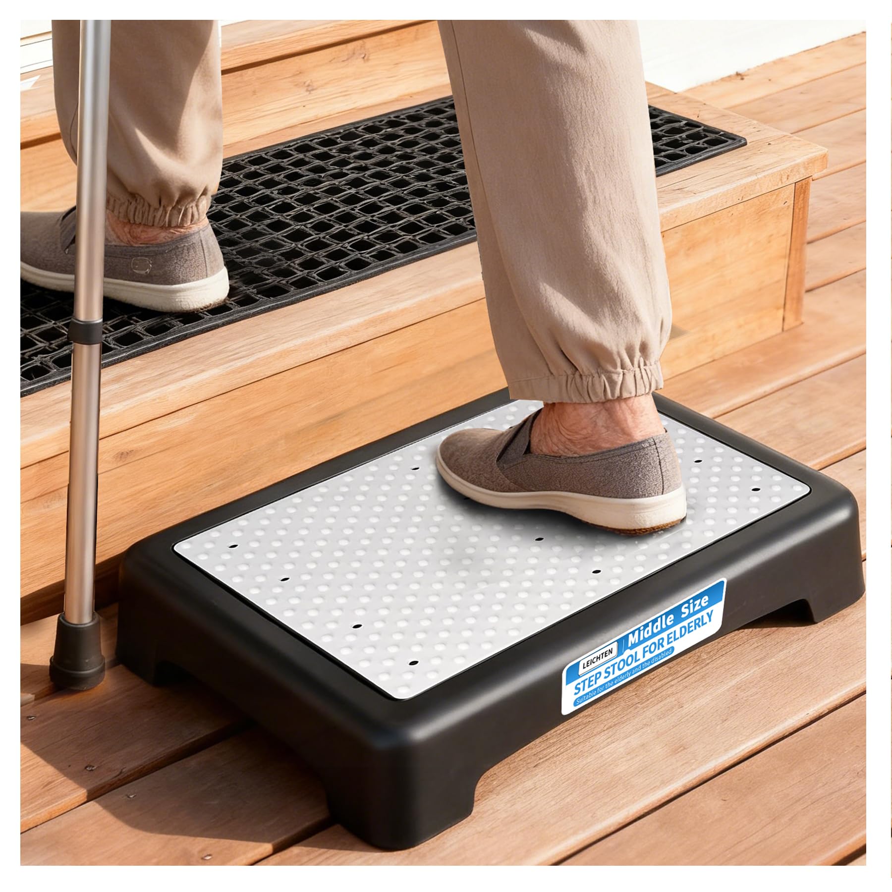 Snapklik.com : Step Stool For Adults Elderly, Sturdy Portable Half ...