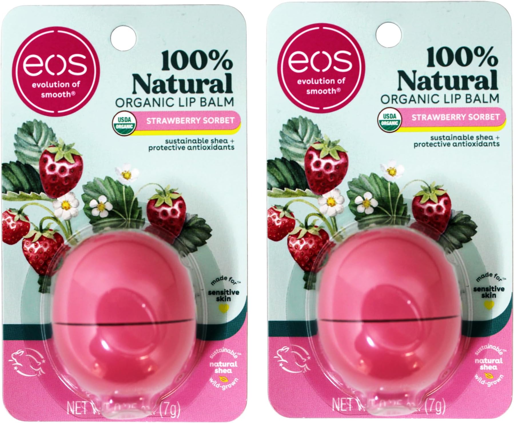 Amazon.com : eos 100% Natural & Organic Lip Balm- Sweet Mint ...