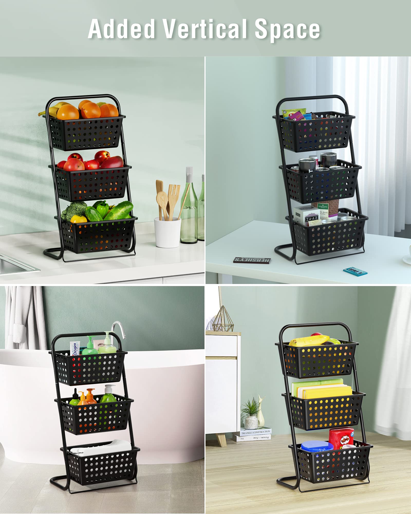 Kitchen 3 Tier Basket Stand at Mildred Fulcher blog