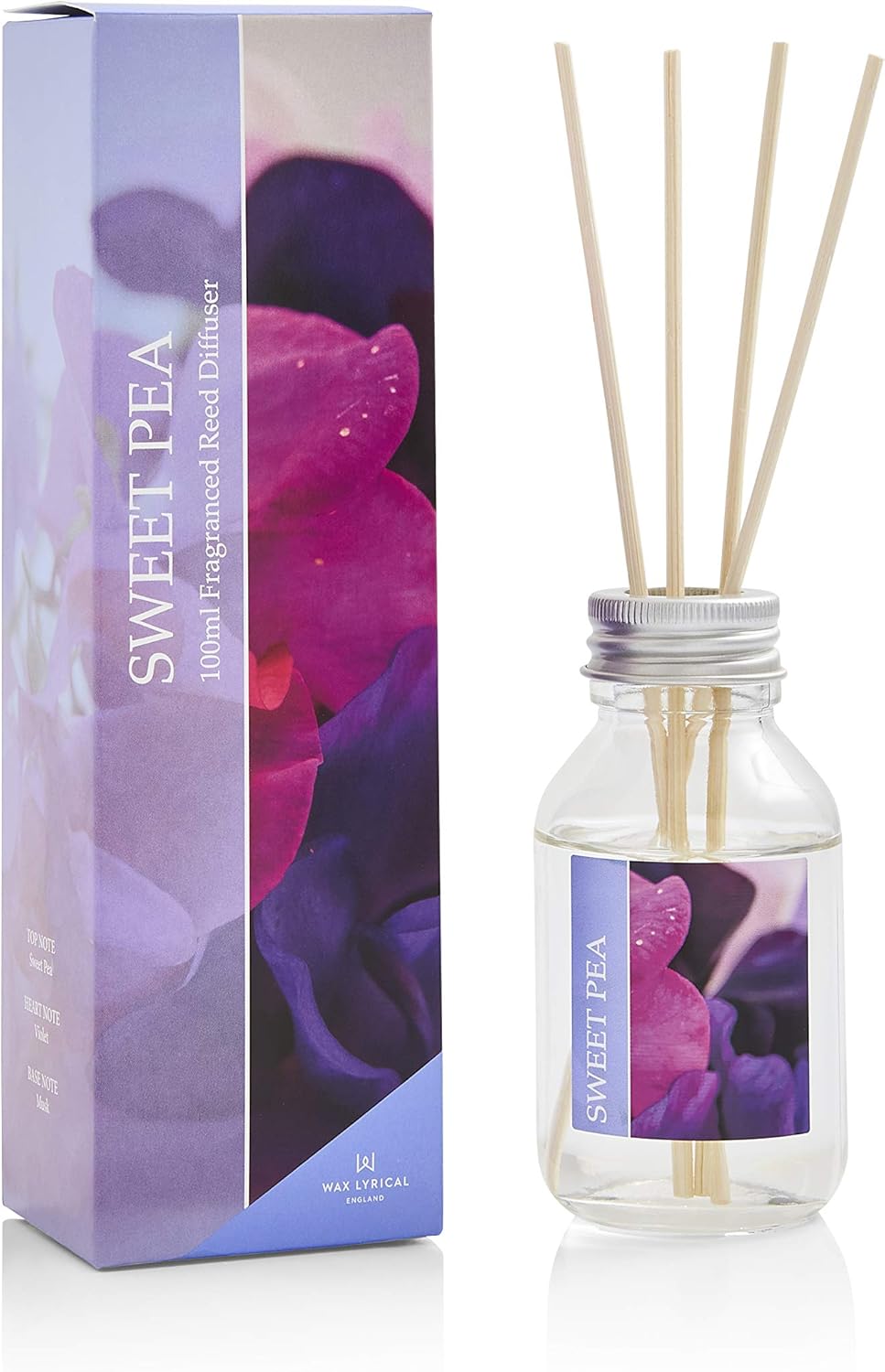 Wax Lyrical Reed Diffuser Sweet Pea, 100ml, One Size : Amazon.co.uk ...