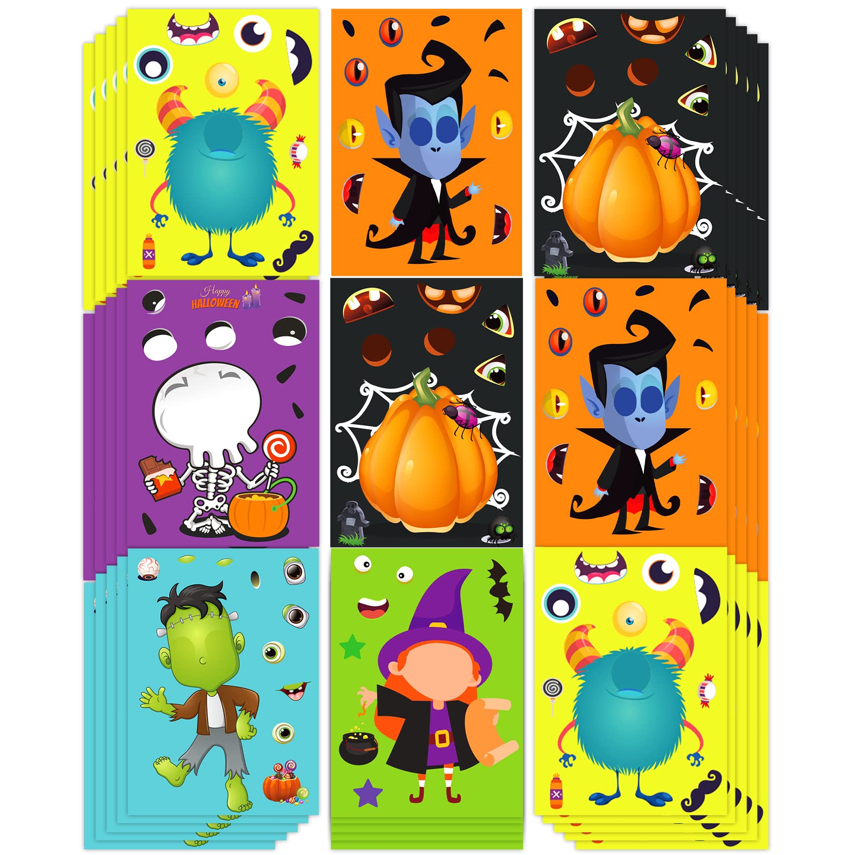 Snapklik.com : Halloween Stickers For Kids Classroom 30PCS Halloween ...