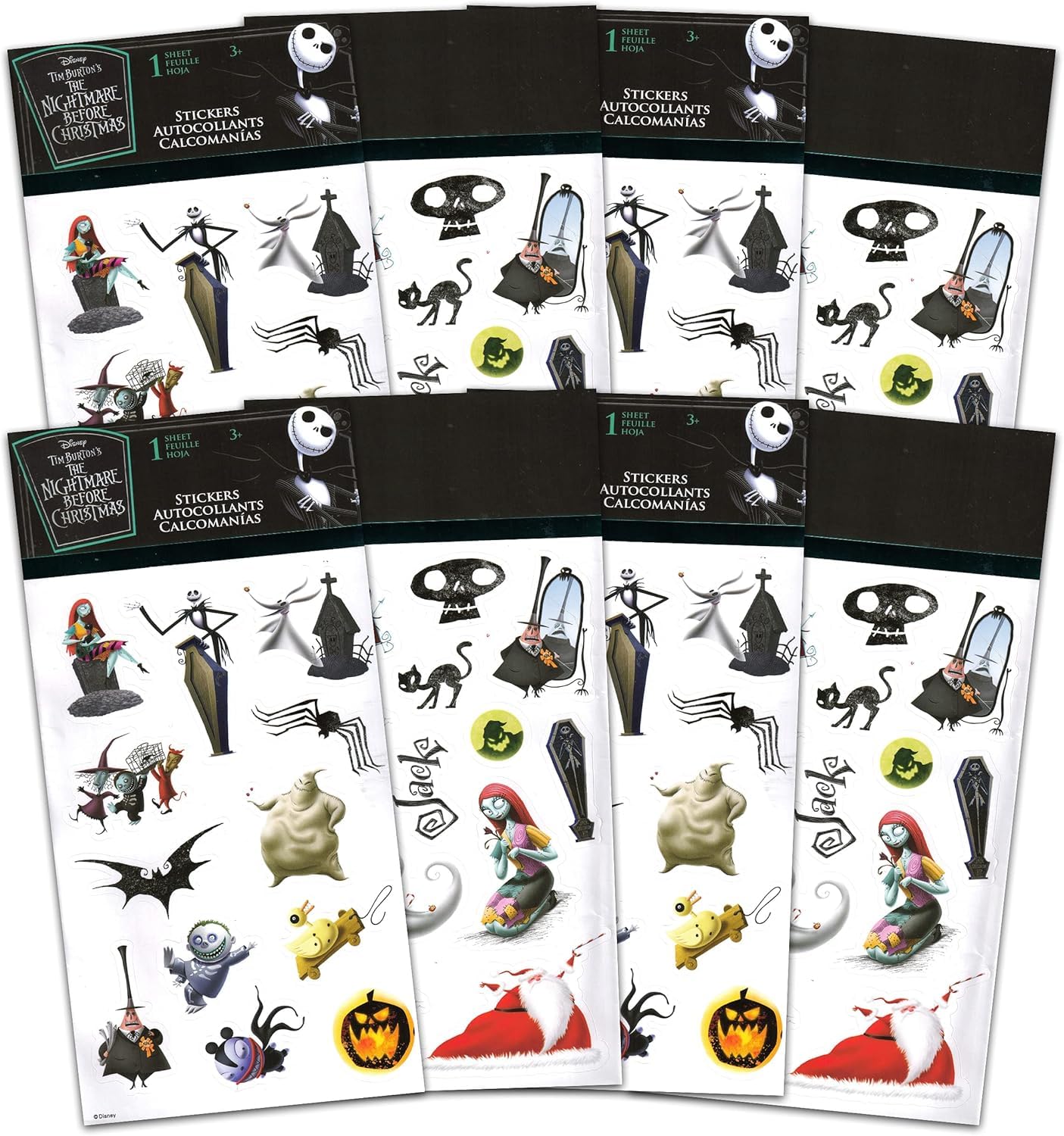 Amazon.com: Nightmare Before Christmas Stickers Bundle ~ 100 Jack ...