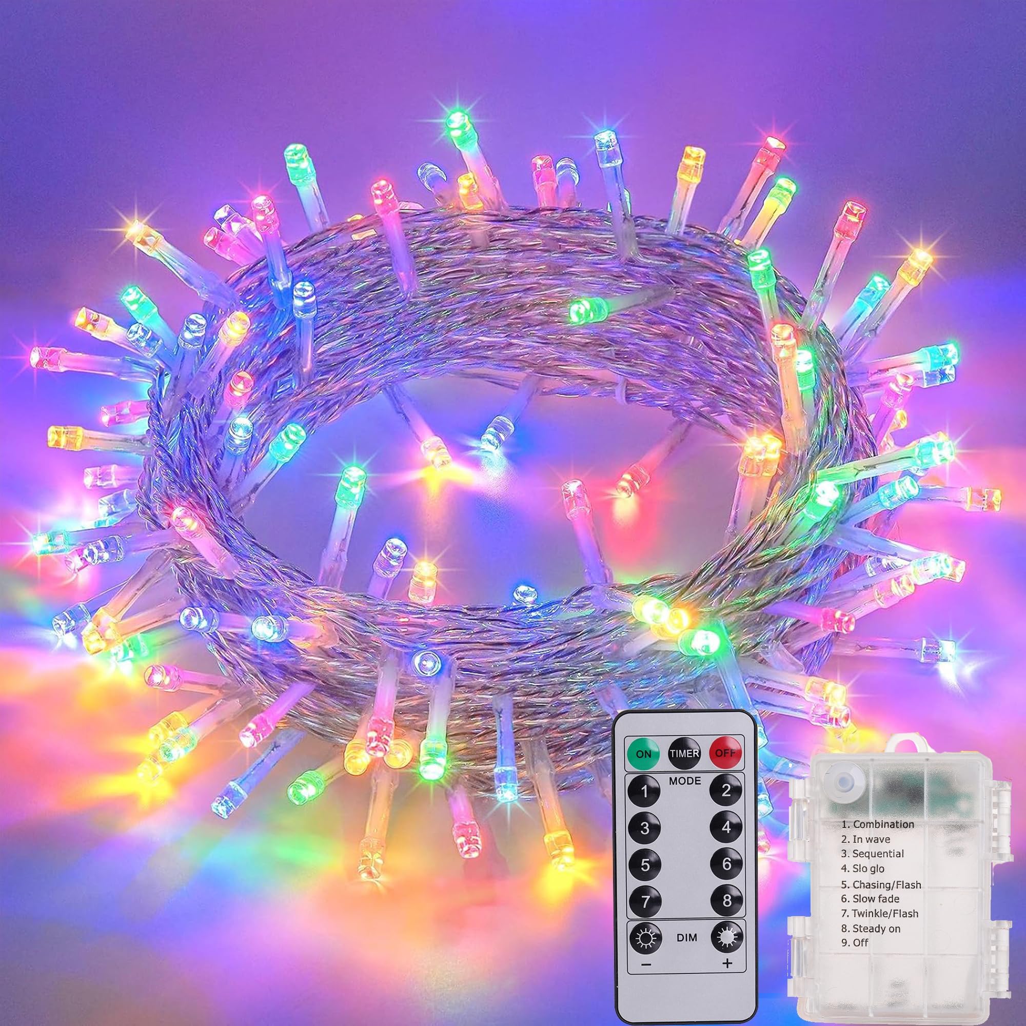 Litark Christmas Fairy Lights Battery Powered, Battery String Lights ...