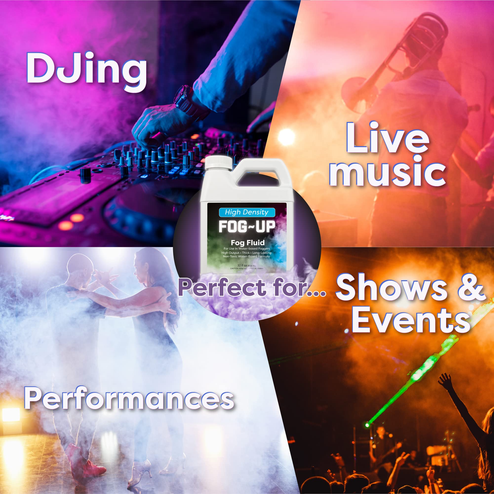 Snapklik.com : FogUp High Density Fog Juice - Extremely Long Lasting ...