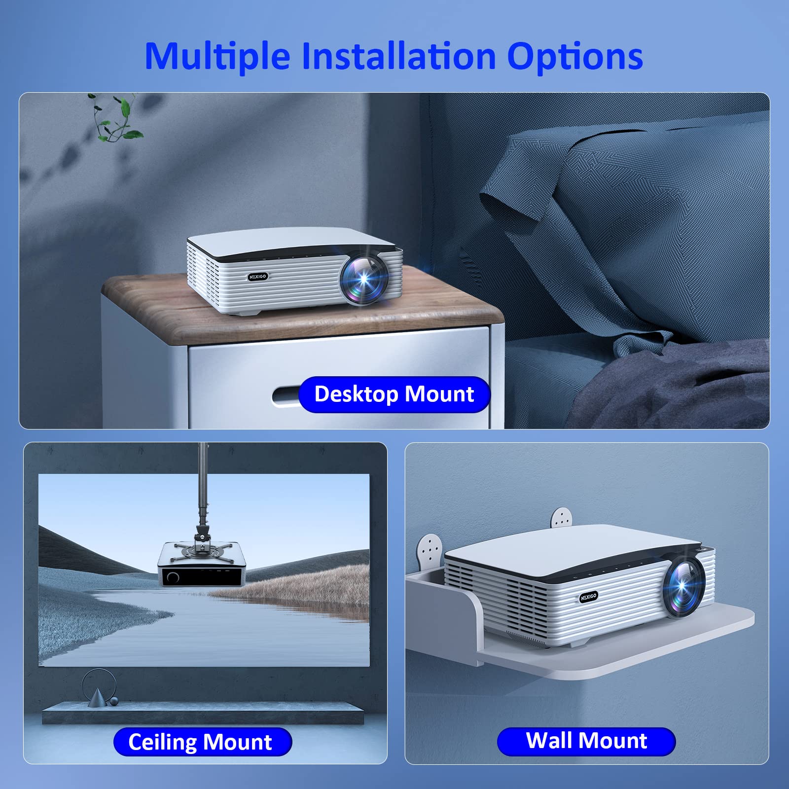 NexiGo PJ30 Outdoor Projector...B0BCPG6BL2 | Encarguelo.com