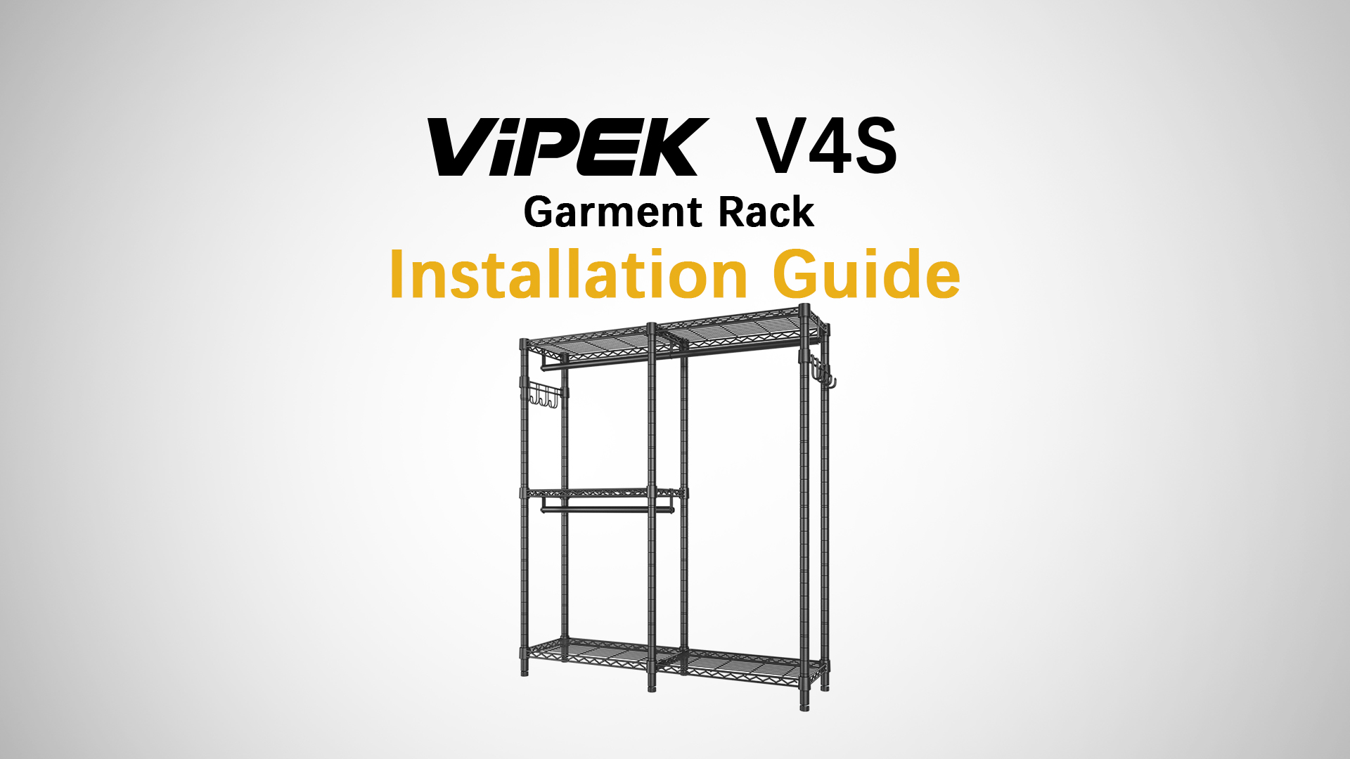 Watch Installation Guide for VIPEK V4S Garment Rack on Amazon Live