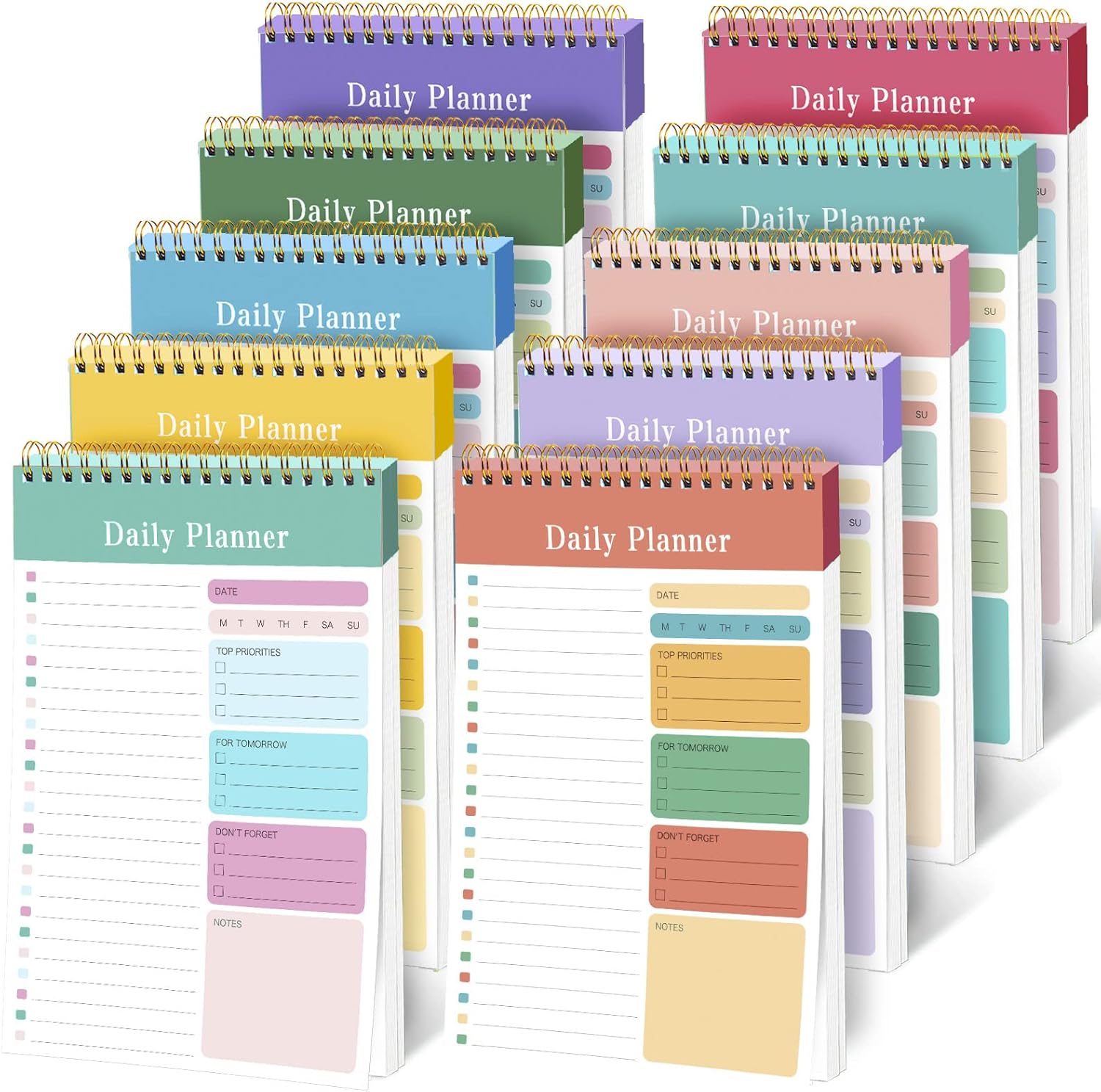 Amazon.com: EOOUT 10 Pack To Do List Notepad Daily To Do List Notebook ...