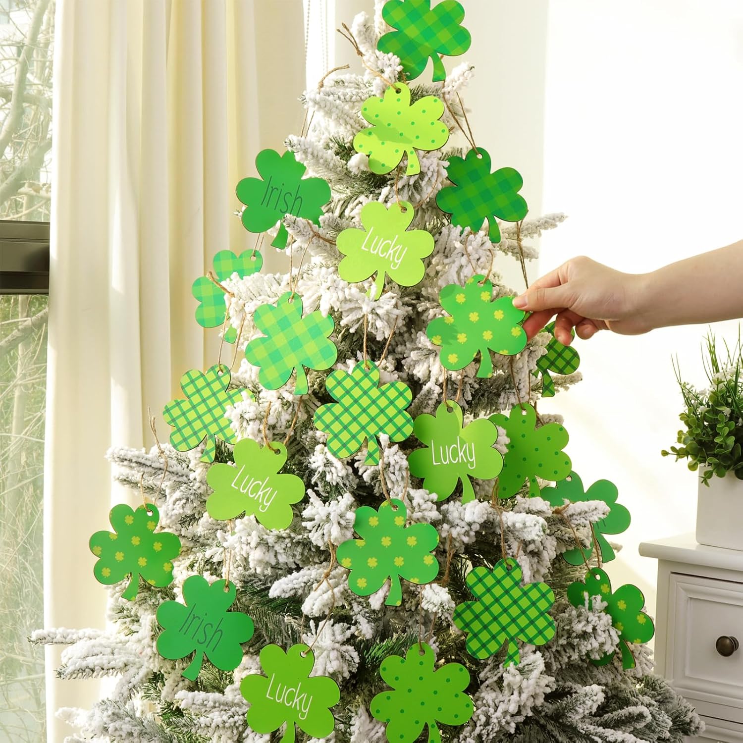 Decoraciones de árbol del día de San Patricio 24 adornos grandes de ...