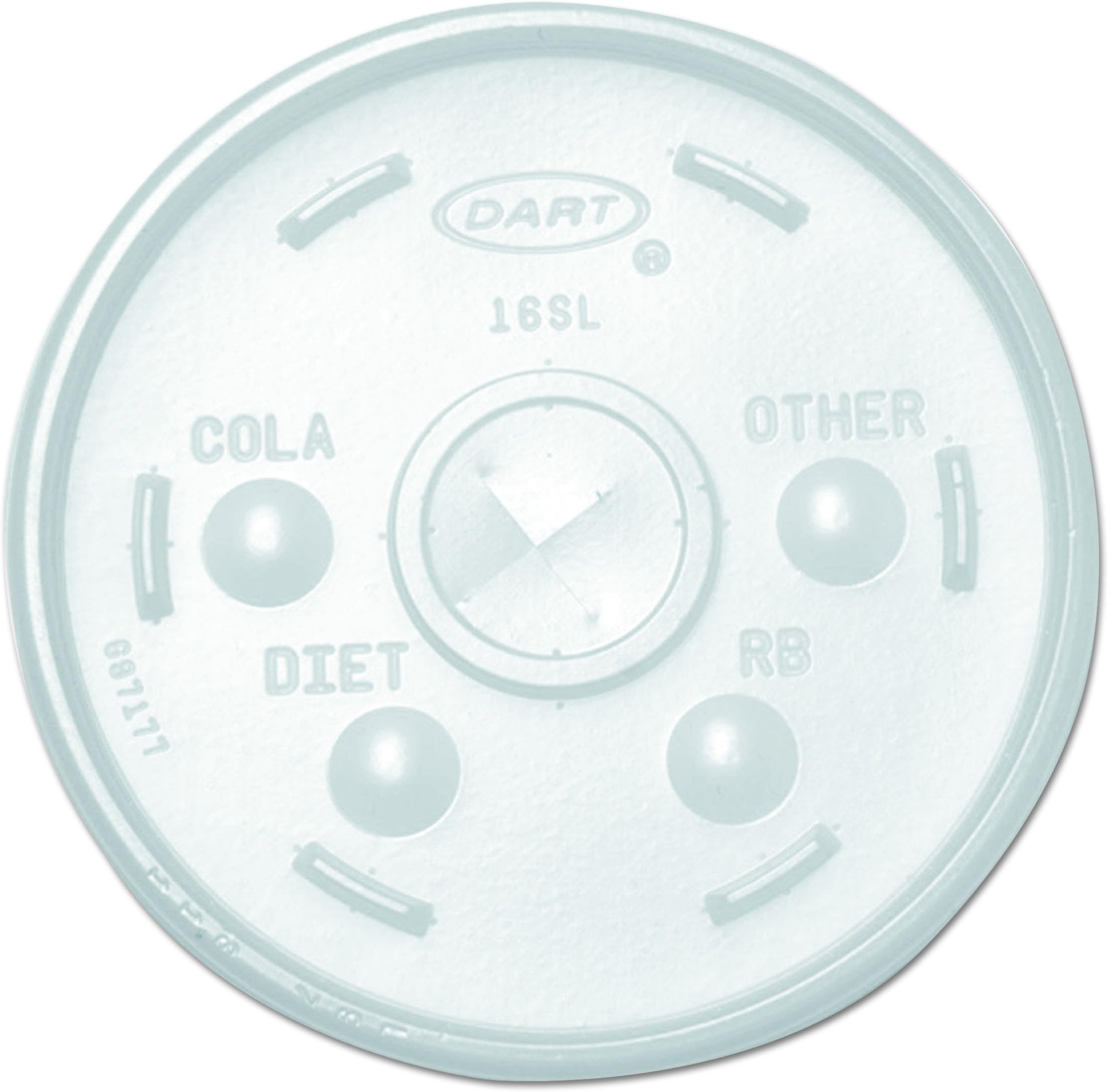 Amazon.com: DART 32JL Plastic Lids Fits 32oz Foam Cups Vented White 500 ...