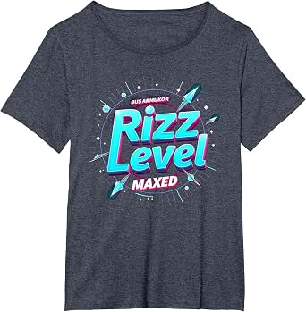 Amazon.com: Rizzler Maxed Out: Rizz Level Achievement Unlocked T-Shirt ...