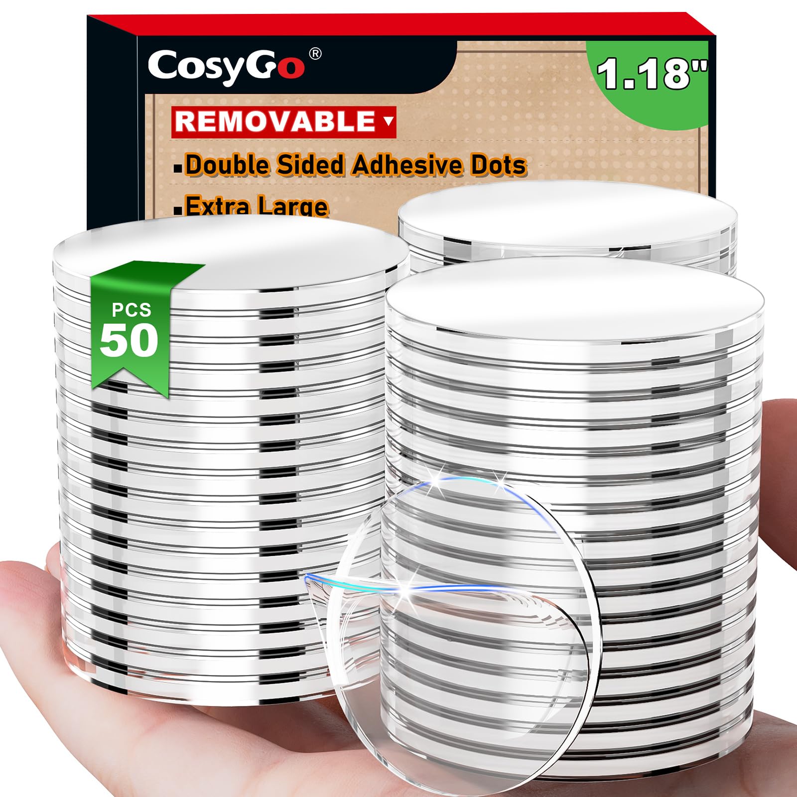 Clear Adhesive Putty 50 Pack GreenFix Sticky Mounting Putty 100PCs ...