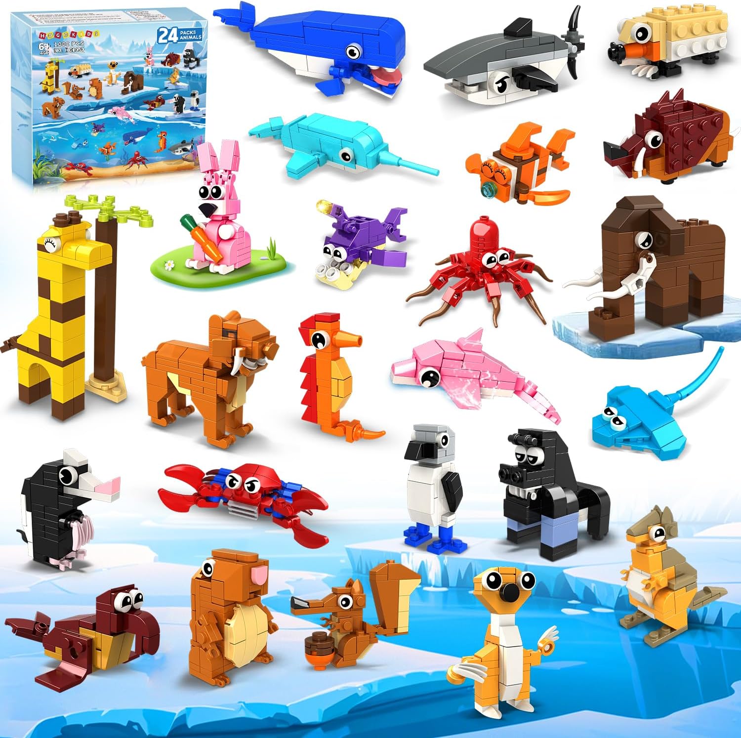 HOGOKIDS 24 Pack Large Building Set Instruction Manual