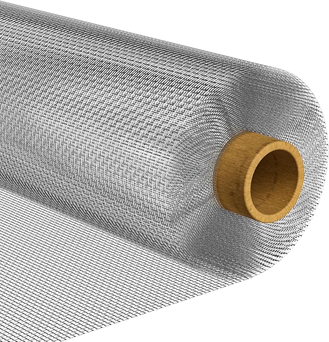 MAGZO 304 Stainless Steel Mesh Screen Roll (47"x10FT) - 22 Mesh Heavy ...