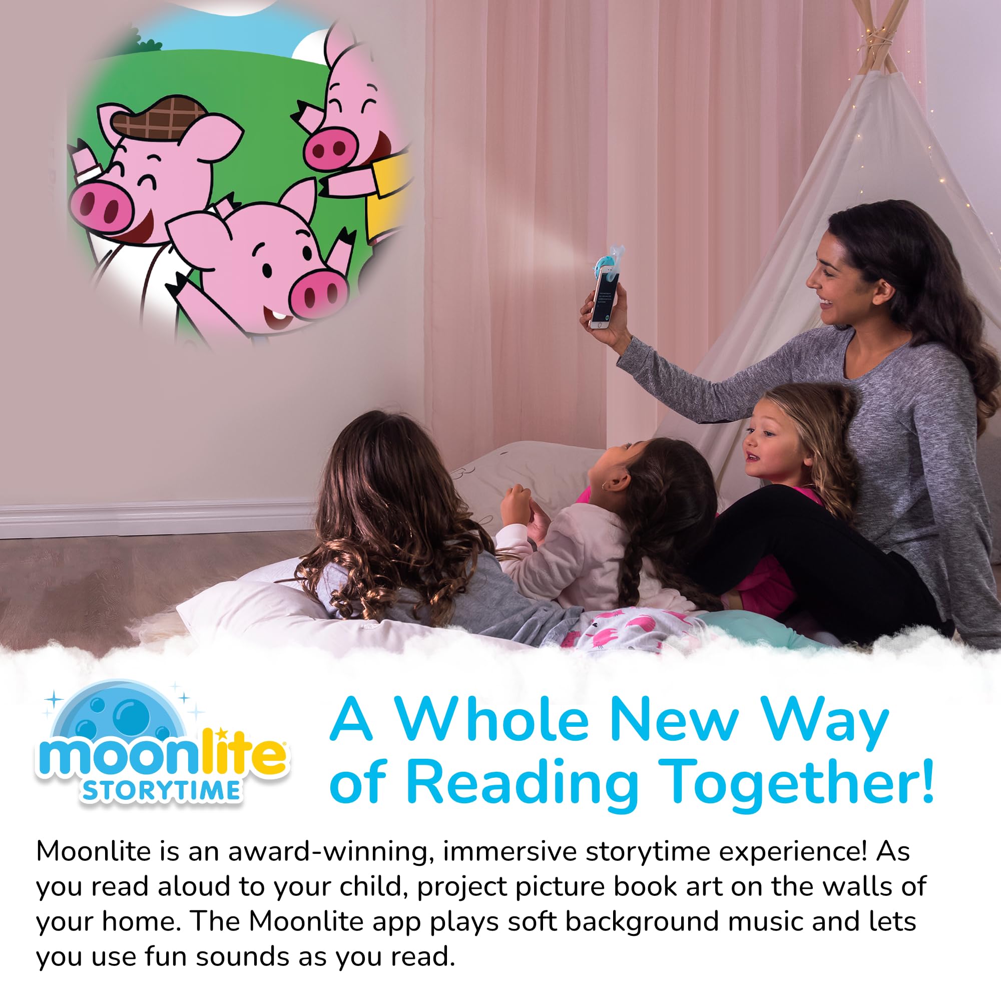 Snapklik.com : Storytime Projector, Magical Bedtime Kids Book Projector ...