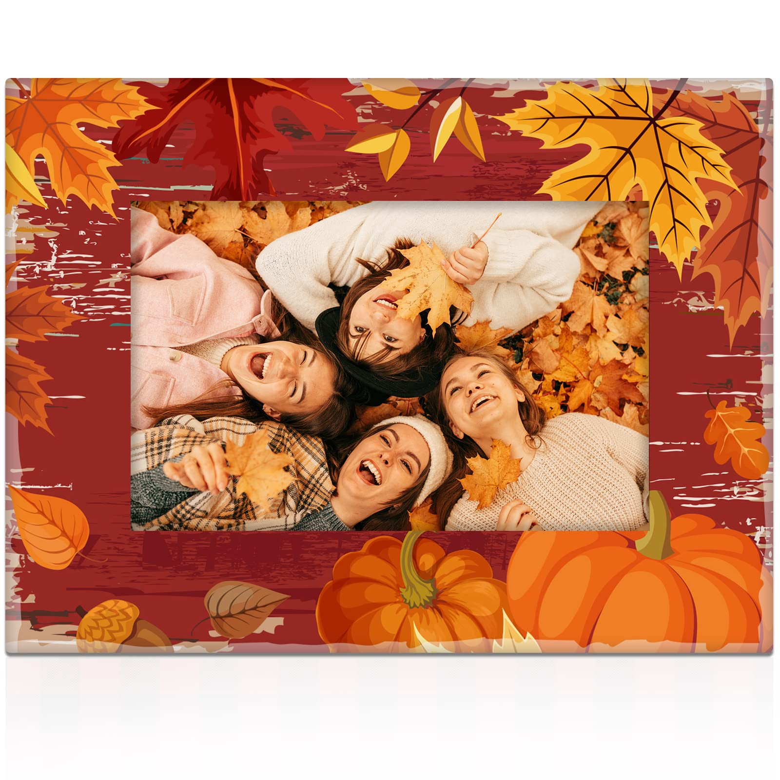 Amazon.com - party greeting Thanksgiving Fall Pumpkin Ceramic Photo ...