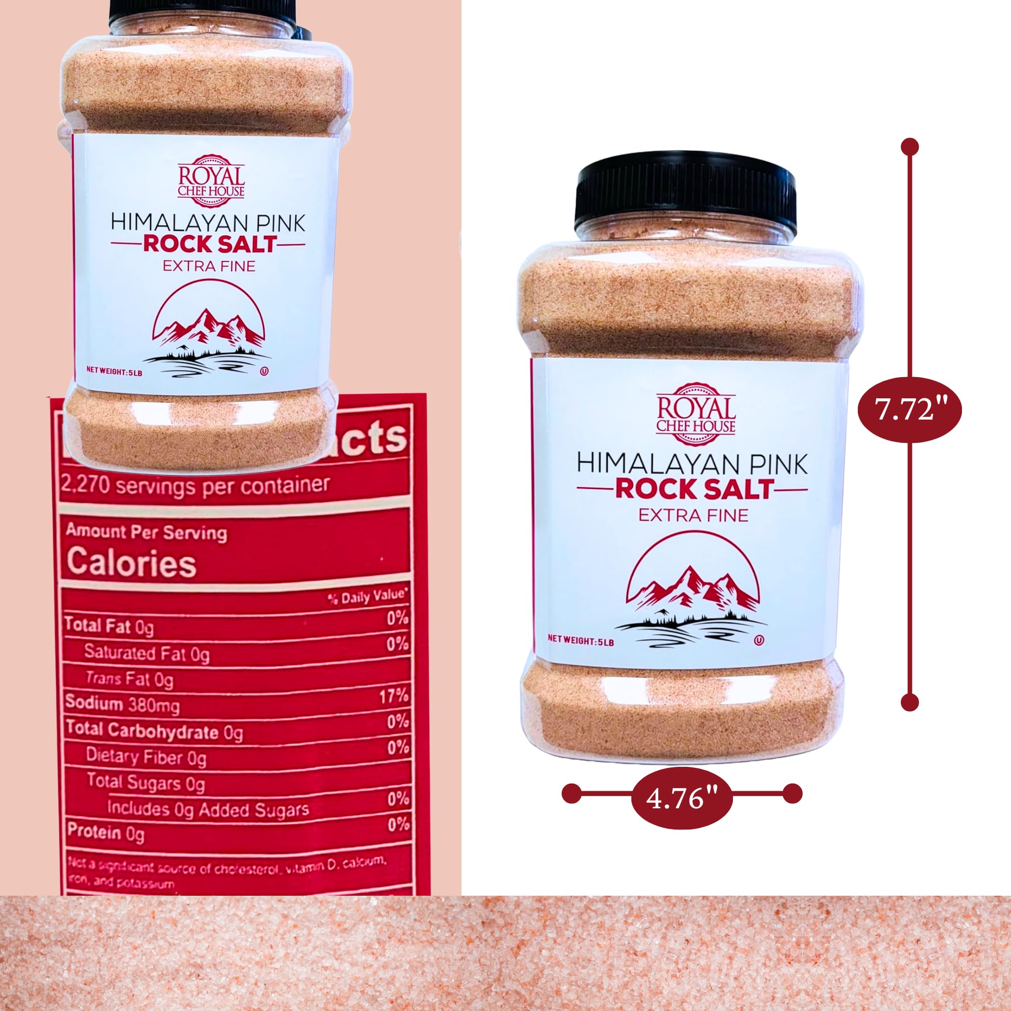 Snapklik.com : Himalayan Extra Fine Pink Salt - 5 Lbs Extra Fine Bulk ...