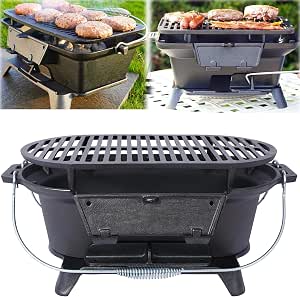 Amazon.com: 2025 Upgrade portable cast grill, hibachi grill outdoor ...