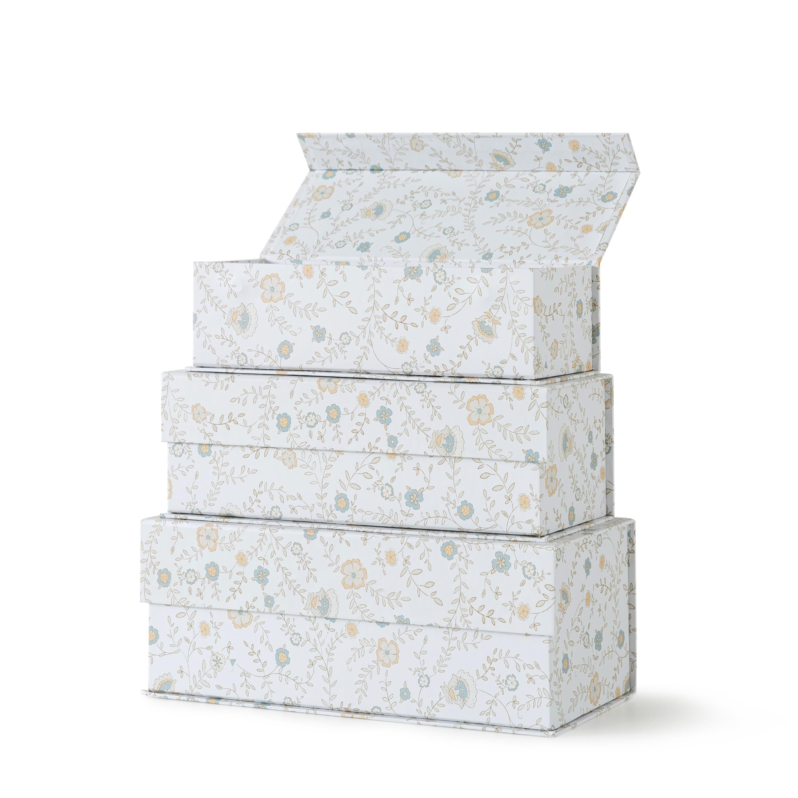 Amazon.com: Soul & Lane Decorative Storage Boxes with Lids, Set of 3 ...