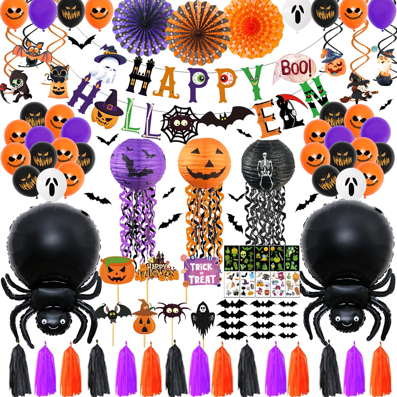 Amazon.com: Halloween Party Decorations Indoor Outdoor Halloween Party ...