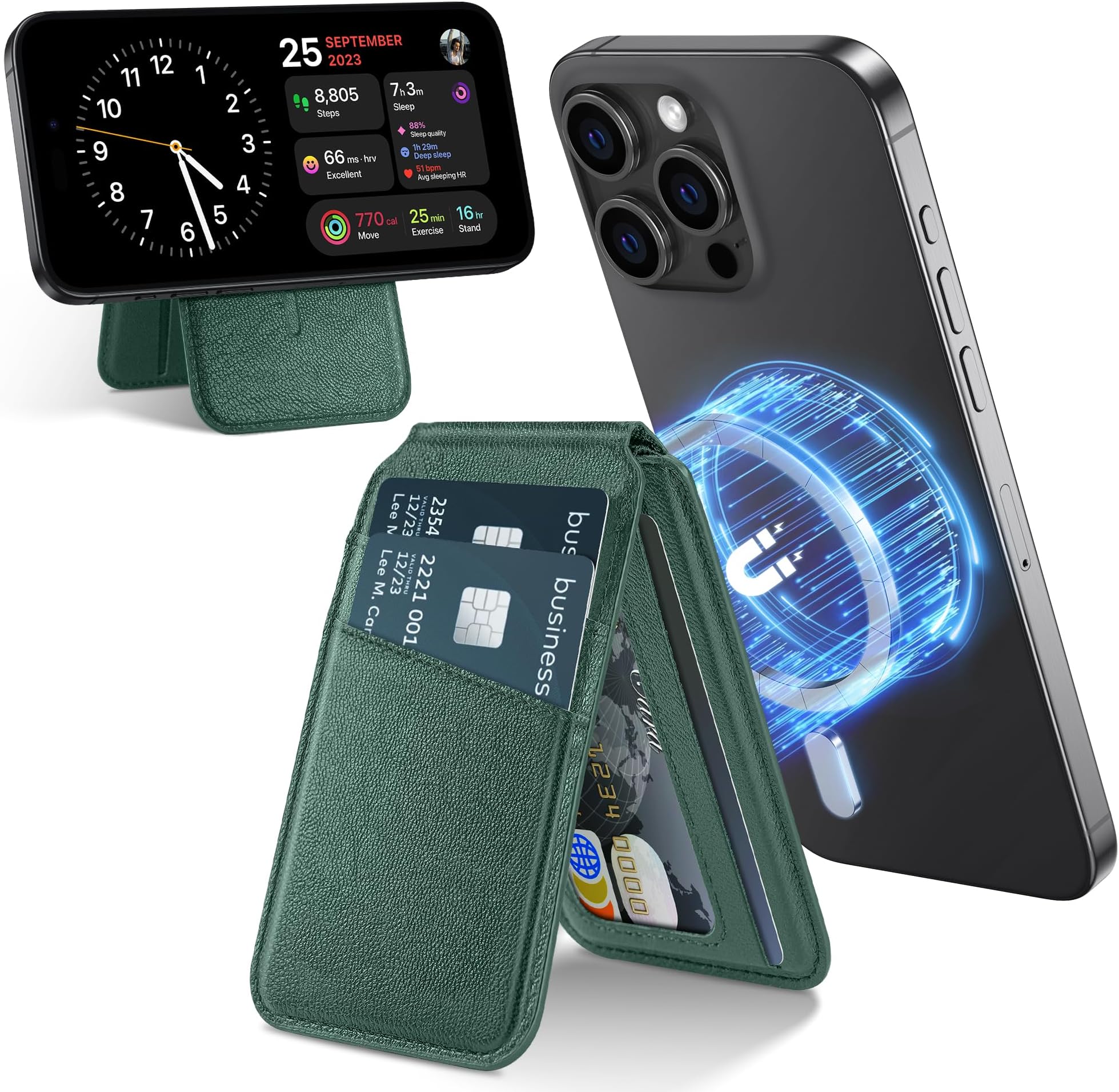 Amazon.com: Cavor Magsafe Wallet for Apple Wallet Magsafe Magnetic ...