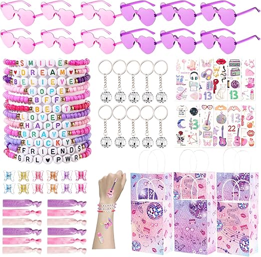 Amazon.com: Vanblue 84 Pcs Friendship Popular Singer Party Favors Era ...