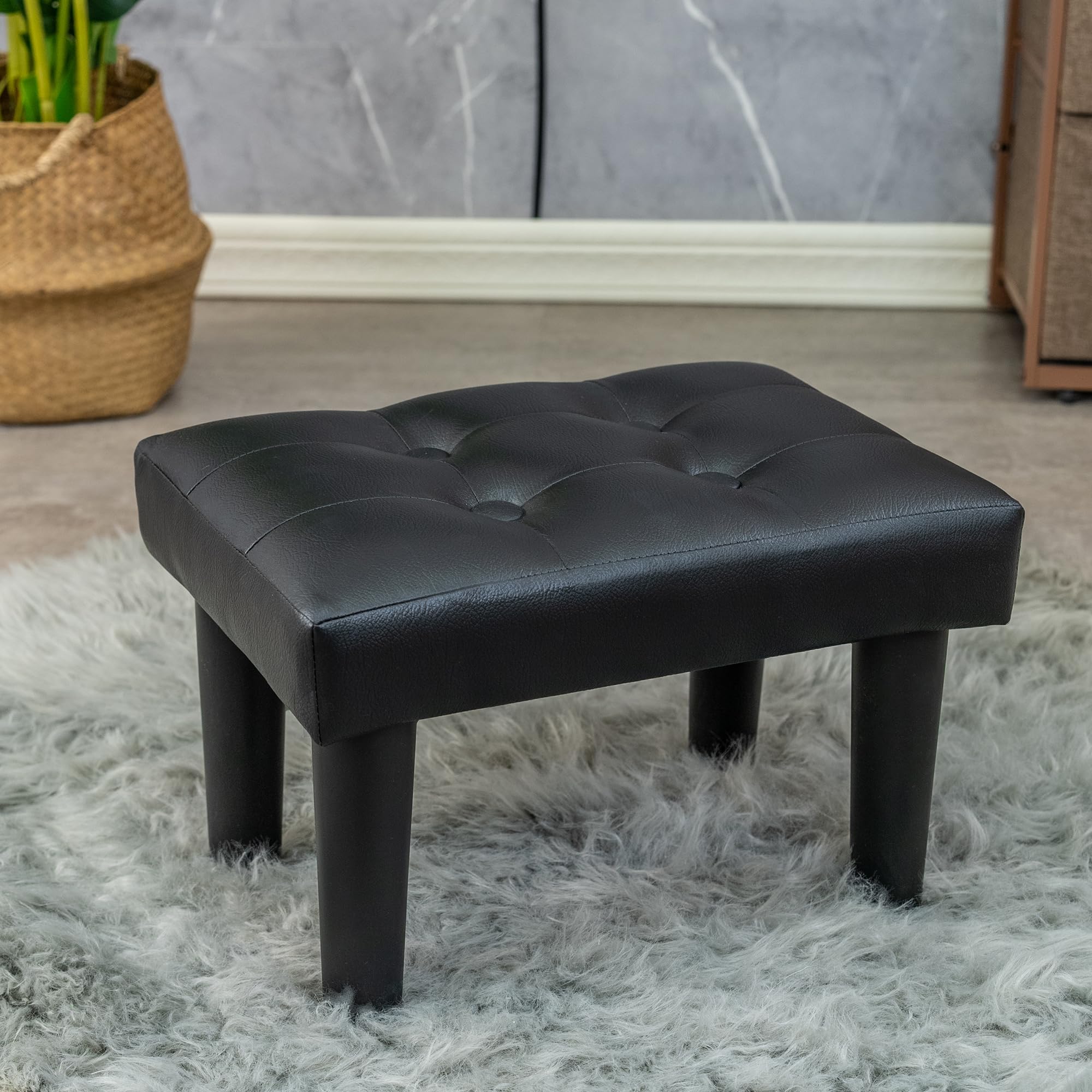 Amazon.com: LUE BONA Foot Stool, 12" H Small Foot Stools Ottoman ...
