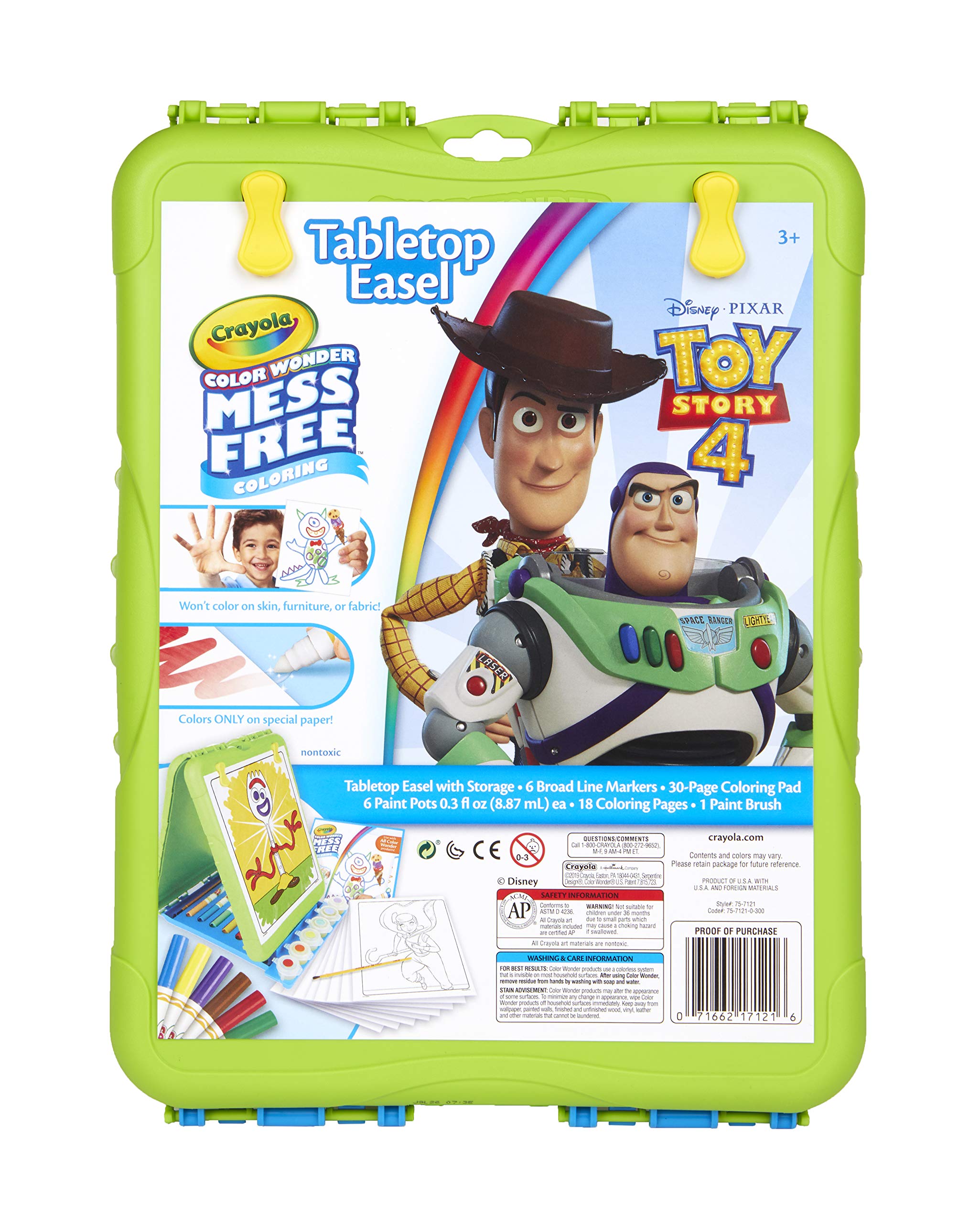 Crayola Color Wonder Travel Easel Toy Story Pages With Bonus ...