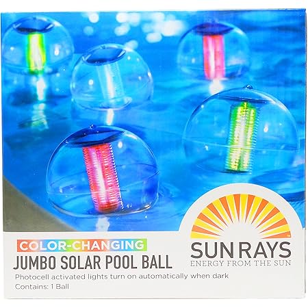 Amazon.com : SunRays Solar Swimming Pool Lighting Ball, 4.3 inches ...