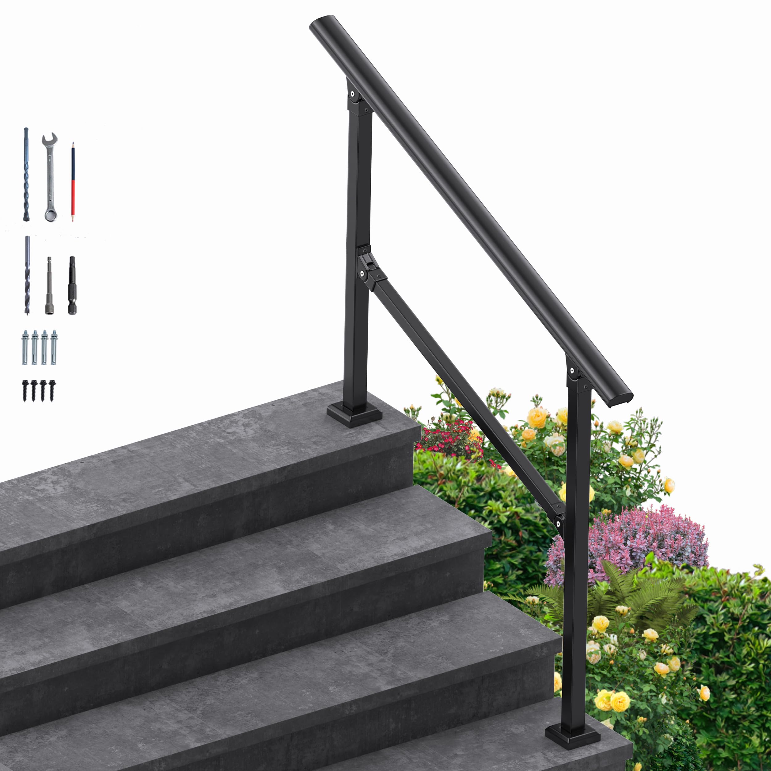 Outdoor Step Railing Kits