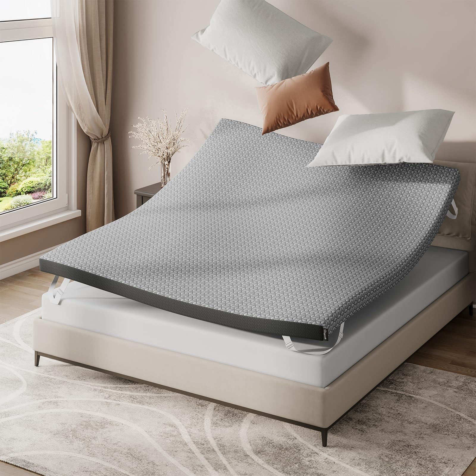 Amazon.com: Vive Cooling Gel Mattress Topper - Honeycomb Gel Bed Pad ...