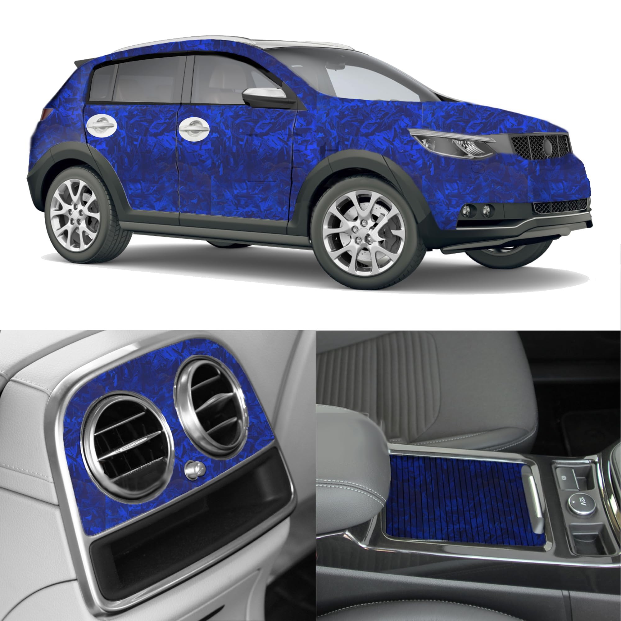 Snapklik.com : Lypumso Eletroplated Forged Carbon Fiber Vinyl Wrap ...