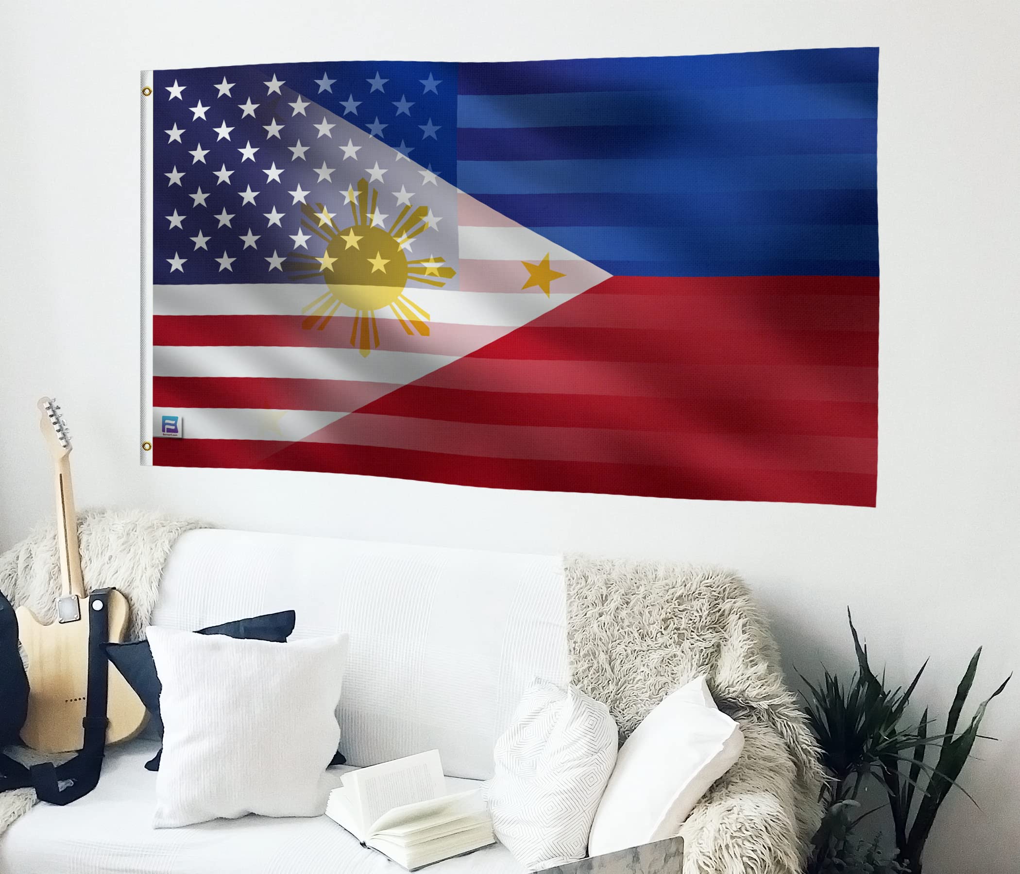 Filipino And American Flag Wallpaper