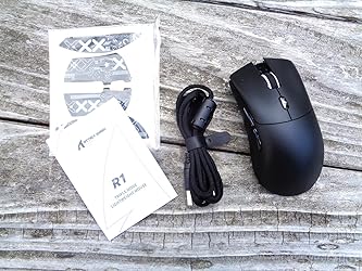 Amazon.com: MAMBASNAKE Attack Shark R1 Wireless Gaming Mouse, PixArt ...