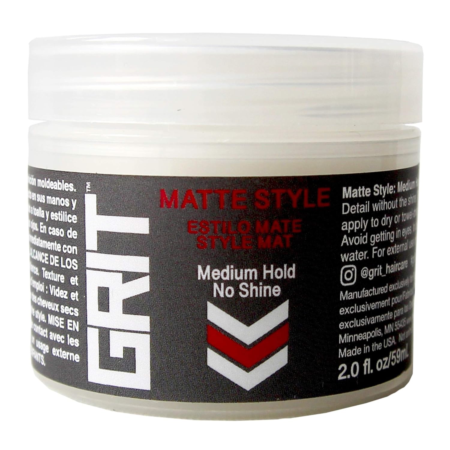 Amazon.com: GREAT CLIPS GRIT Matte Style, 2oz | Medium Hold, No Shine ...