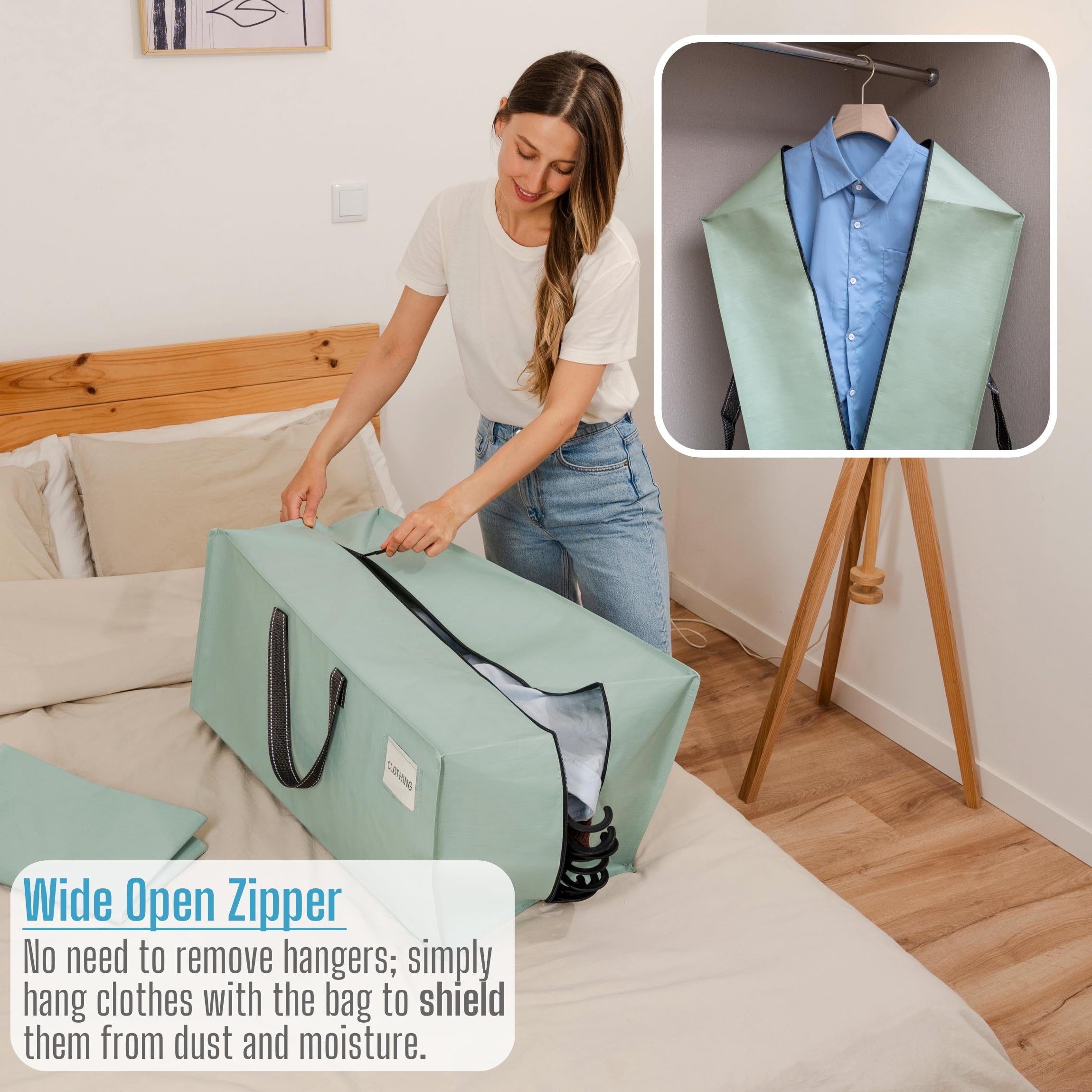 Snapklik.com : VENO 2 Pack Moving Bags w/Backpack Straps, Heavy Duty ...