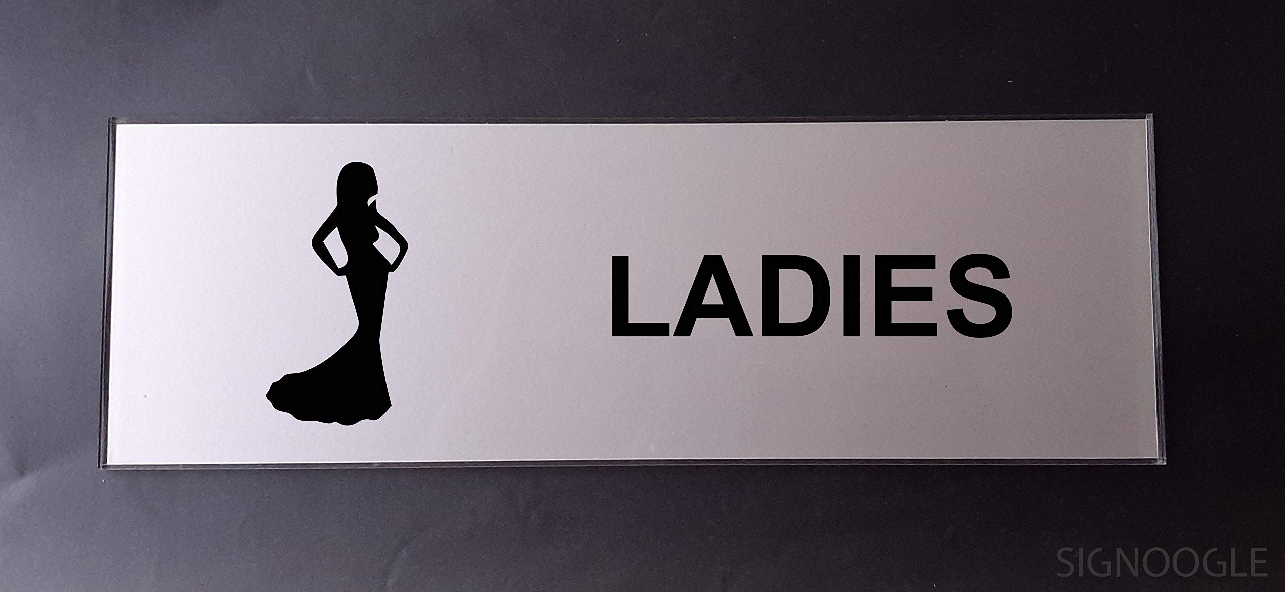 Buy SIGNOOGLE Ladies Restroom Toilet Washroom Trail Room Dressing ...