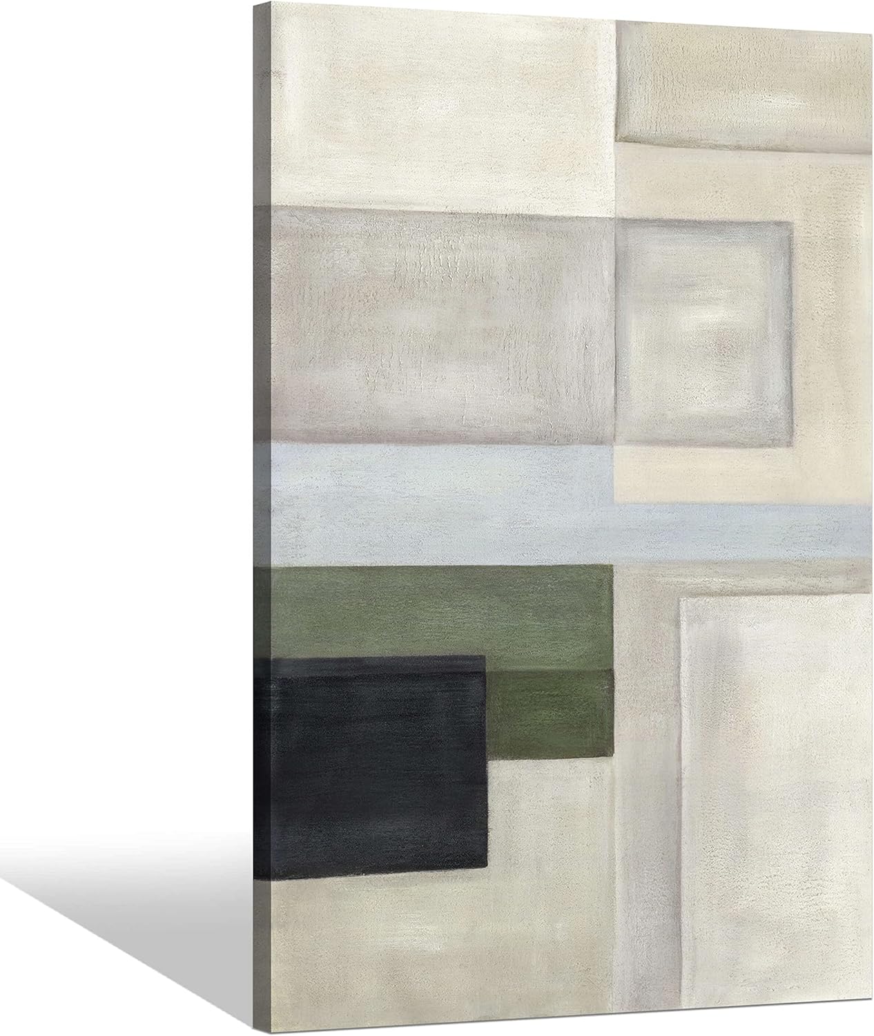 Amazon.com: Modern Abstract Textured Canvas Art: Neutral Textured Color ...