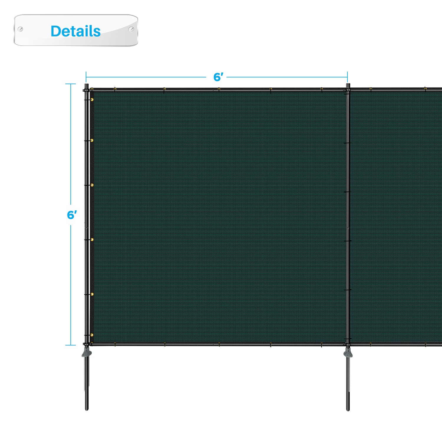 Snapklik.com : Patio 6 X 24 Outdoor Privacy Screen Freestanding ...
