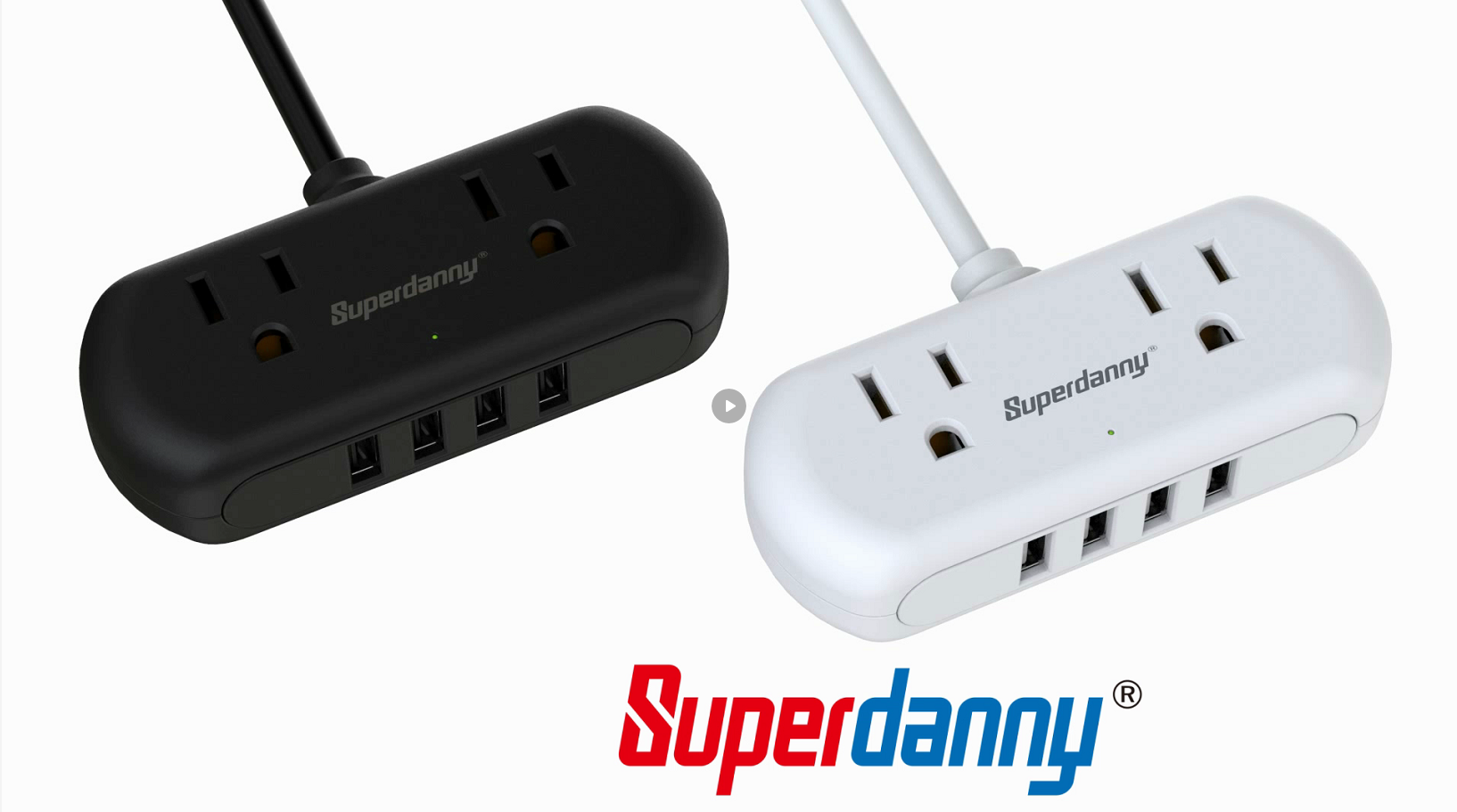 Watch Mini Power Strip with 2 AC Outlets and 4 USB Ports on Amazon Live