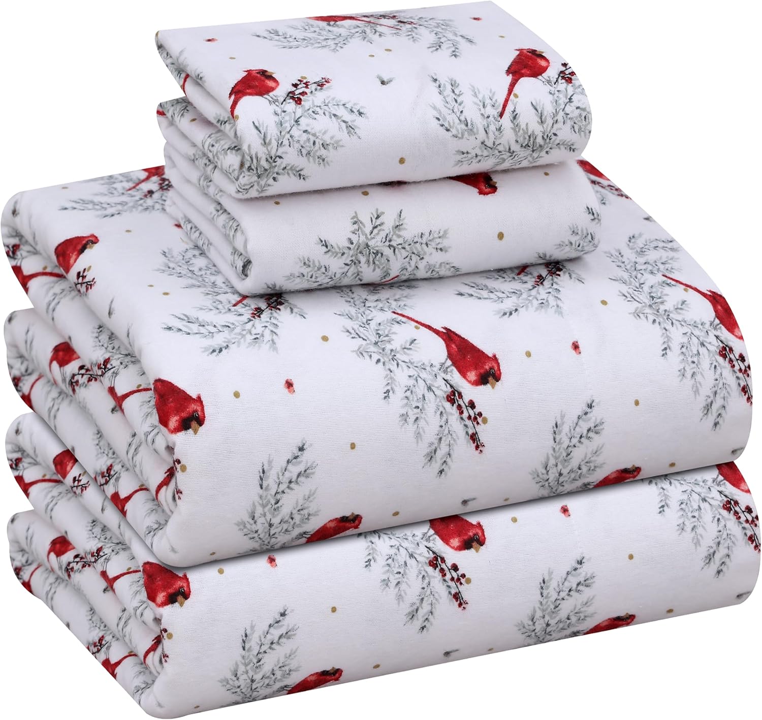 Amazon.com: RUVANTI Flannel Sheets Full Size - 100% Cotton Double ...
