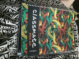 Classmate Pulse 6 Subject Spiral Notebook - Pack of 1 | Single Line ...