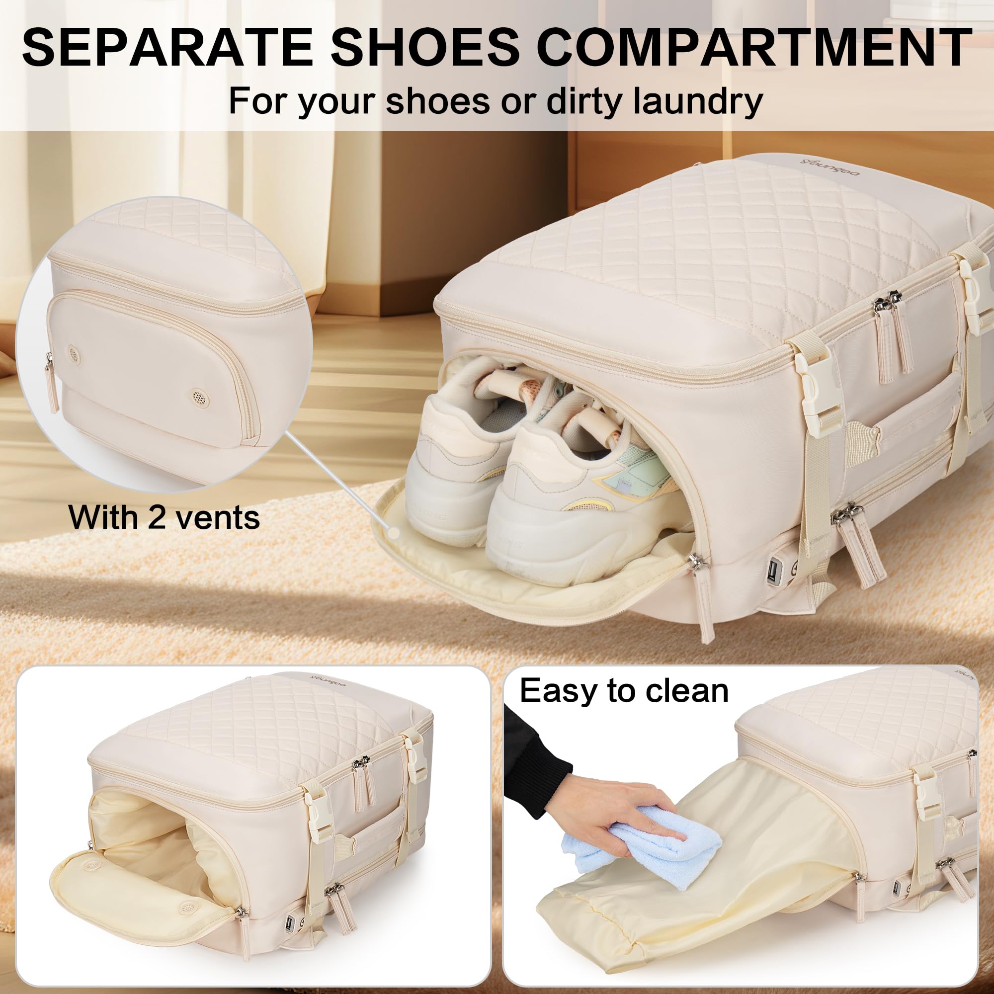 Snapklik.com : 18x14x8 Inches Personal Item Travel Backpack Carry On ...