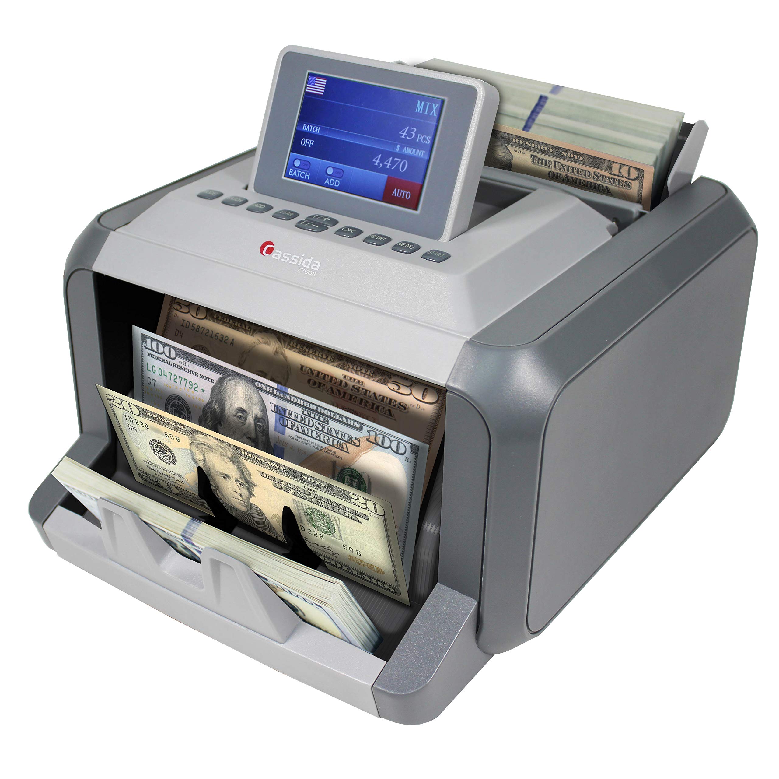 Buy Cassida 7750R Mixed Denomination Money Counter Machine and Value ...