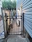 Amazon.com : XCEL - Black Steel Anti-Rust Fence Gate - Sharp End ...