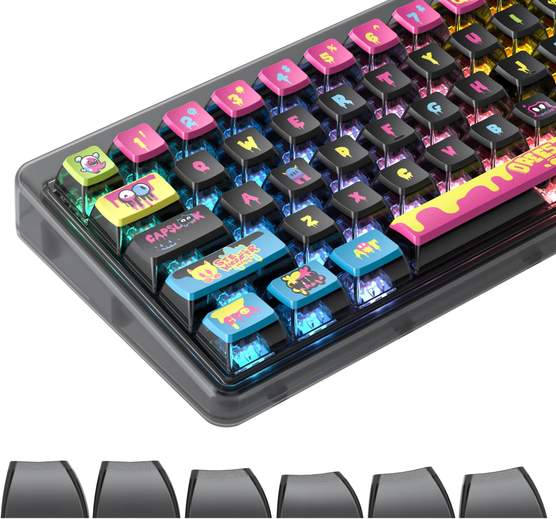 Amazon.com: ASA Pudding Customized PBT keycaps, 120-key PBT&Dye-sub ...