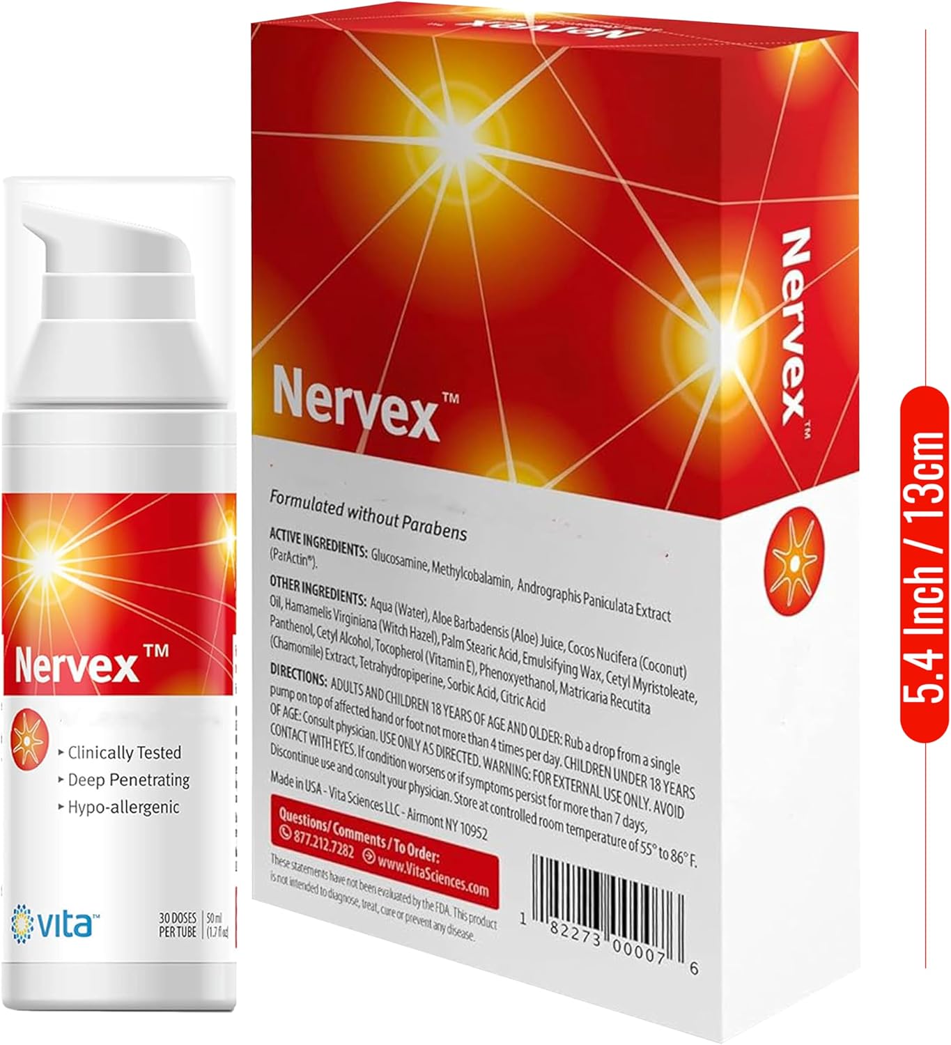 Alivio del dolor por neuropatía con árnica de Nervex R-ALA B1 B5 B6 ...
