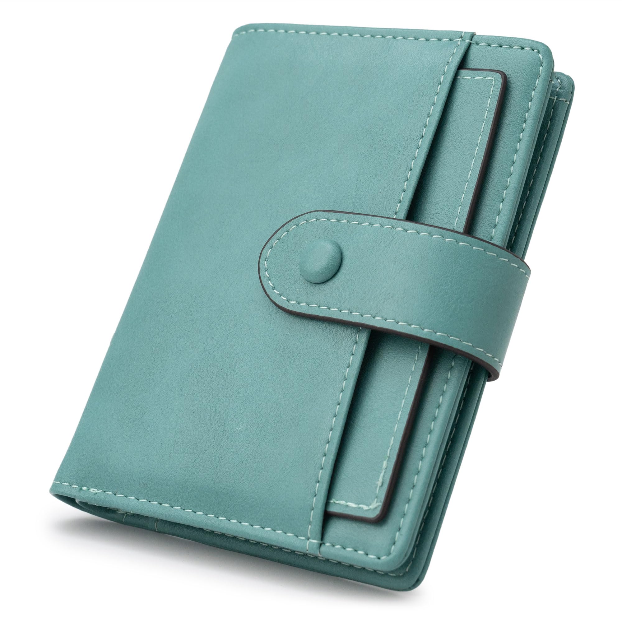 Amazon.com: Alldaily Small RFID Blocking Leather Wallet for Women ...