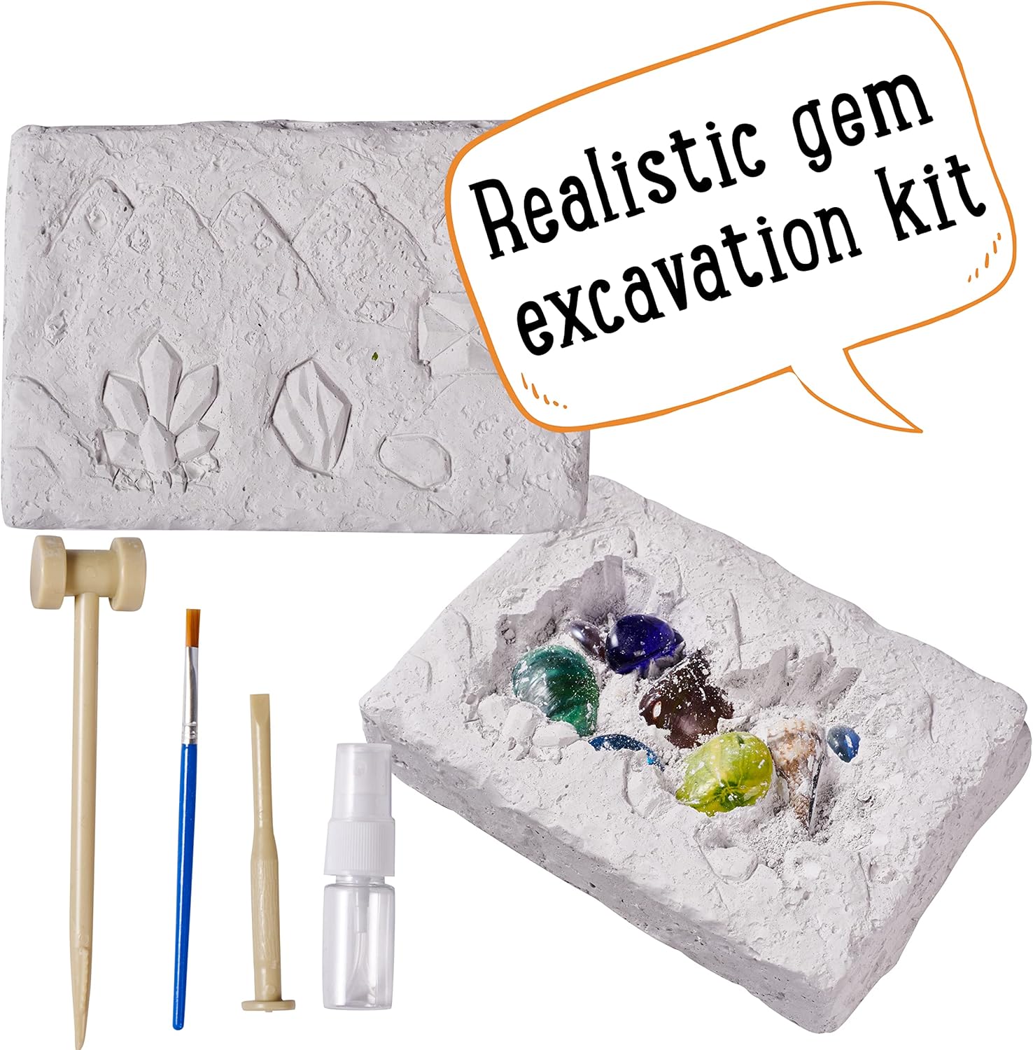 Jaques of London Gemstone Dig Kit | Girls Toys Age 3 4 5 6 | Gem Stones ...