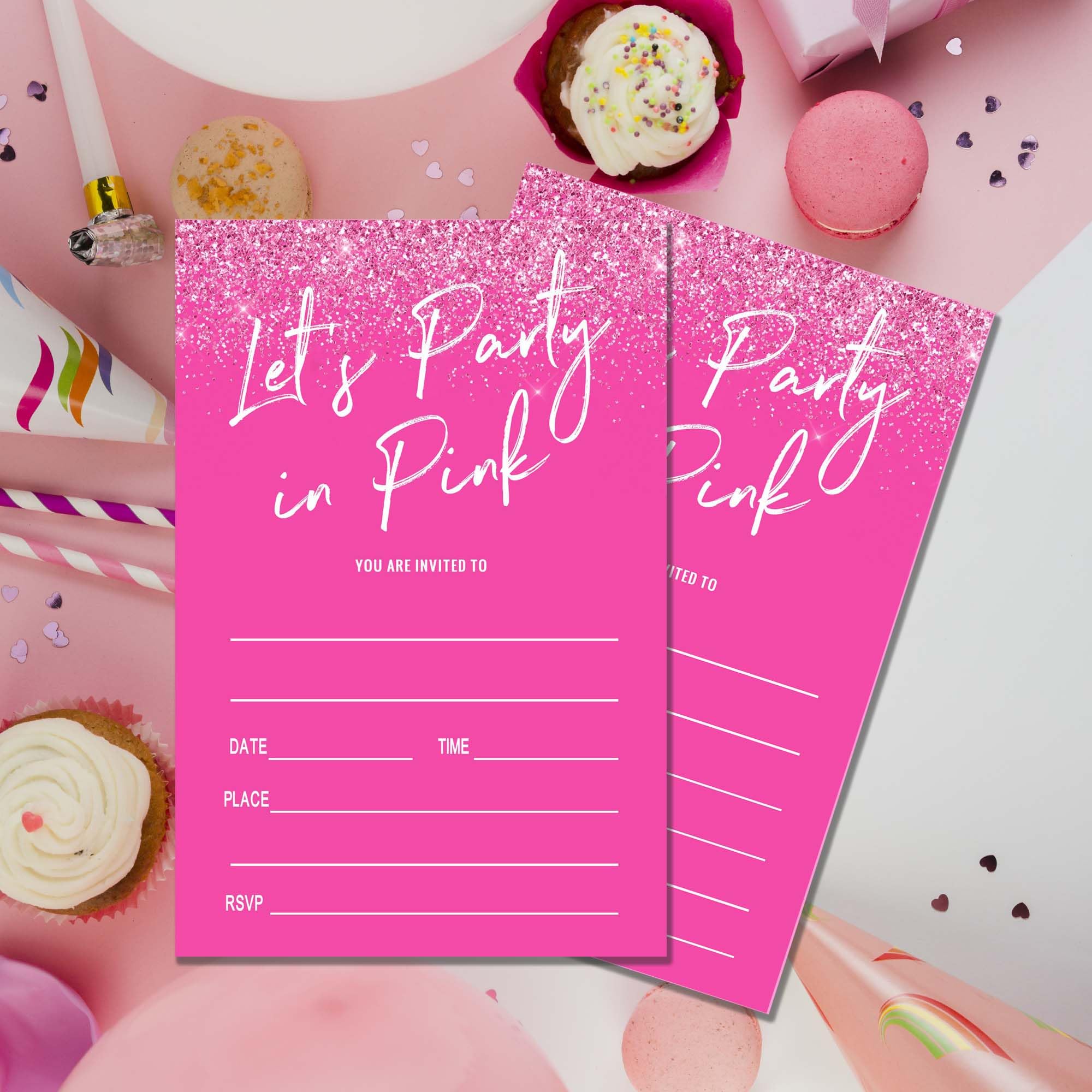 Pink Invitation Printables