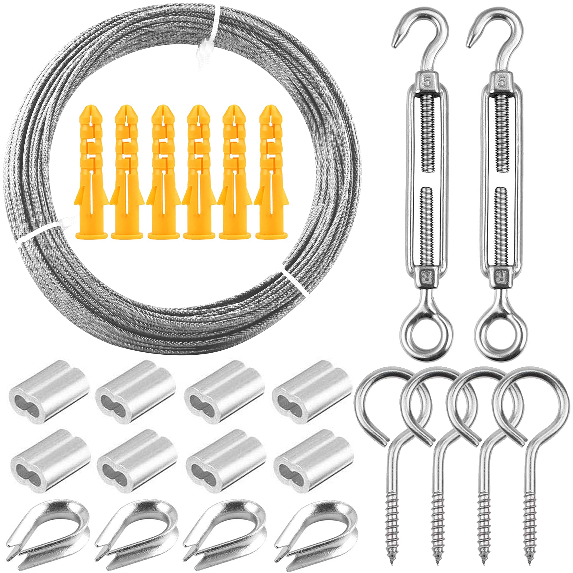 Cable Railing Garden Wire Kit Heavy Duty Outdoor Suspension Tools ...